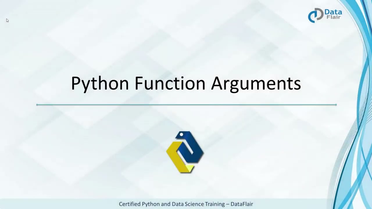 Python Function Arguments