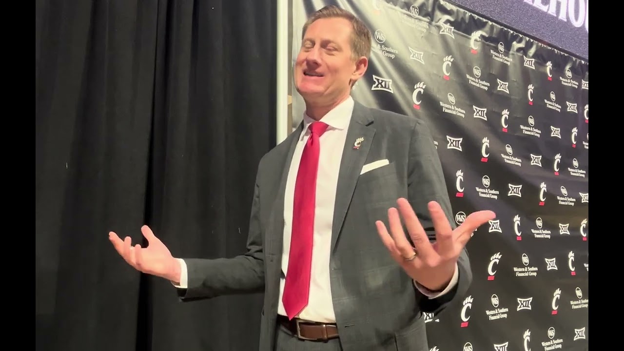 Bearcats AD John Cunningham talks to media after Calhoun's first ...
