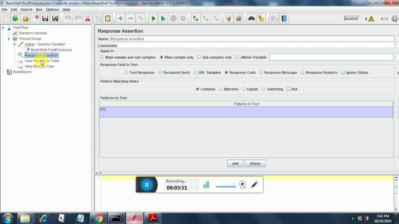 16. Custom log generation using Bean Shell Post Processor
