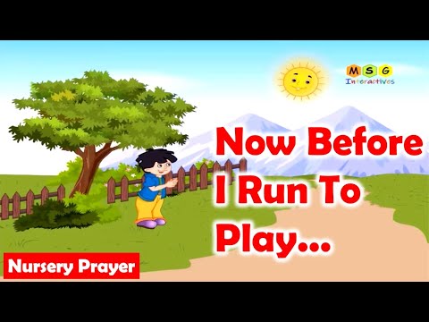 Now Before I Run To Play... Nursery Prayer | Pray For me ... Rhyme|#nurseryrhymes