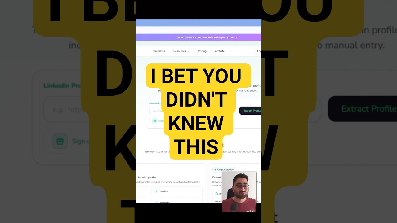 Turn LinkedIn URLs Into Structured Data Instantly #linkedin #tutorial