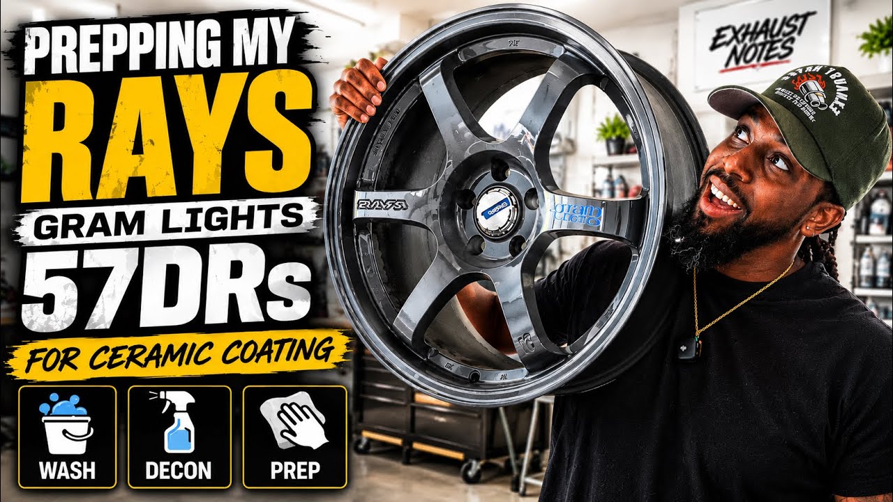 Prepping My RAYS GramLights 57DRs for Ceramic Coating