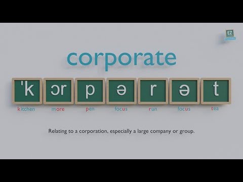 How to pronounce corporate ?