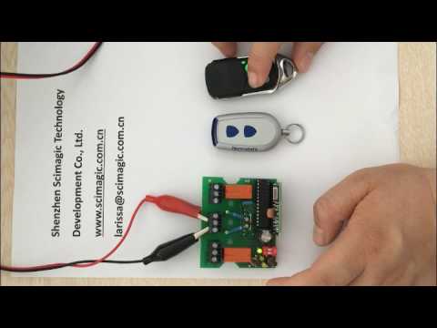 How to program a compatible 433.92mhz Normstahl rolling code remote