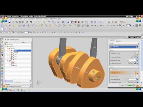 NX Motion Simulation Crank Shaft | UG_NX Training Point.