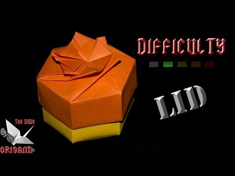 [ORIGAMI TUTORIAL] Easy Hexagonal Box (Lid) || Decorations/Boxes | The ...