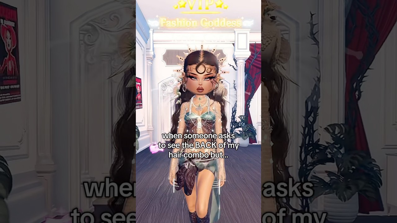 this might be the CUTEST hair combo ever…. creds:@famousdti #dresstoimpress #dti #roblox