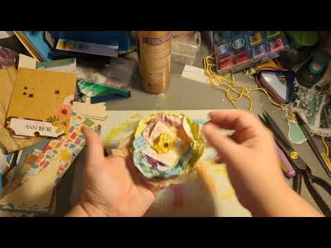 Scrap Paper Flower Blossoms