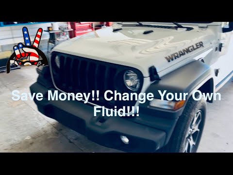 Jeep Wrangler JL 6 Speed Manual Transmission Fluid Change. Save Money and Do it Yourself.