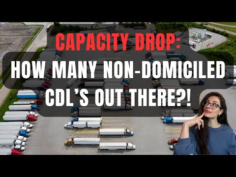 Capacity Will Likely Drop: How Many Non Domiciled CDLs Are Issued?!