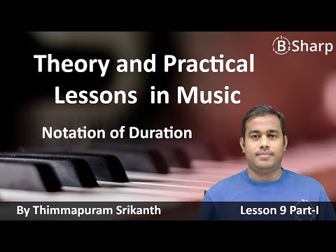 Theory and Practical Lessons in Music | Notation of Duration Part-I | Be Sharp
