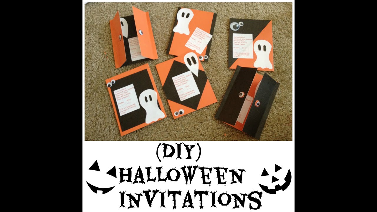 (DIY) Halloween Invitations