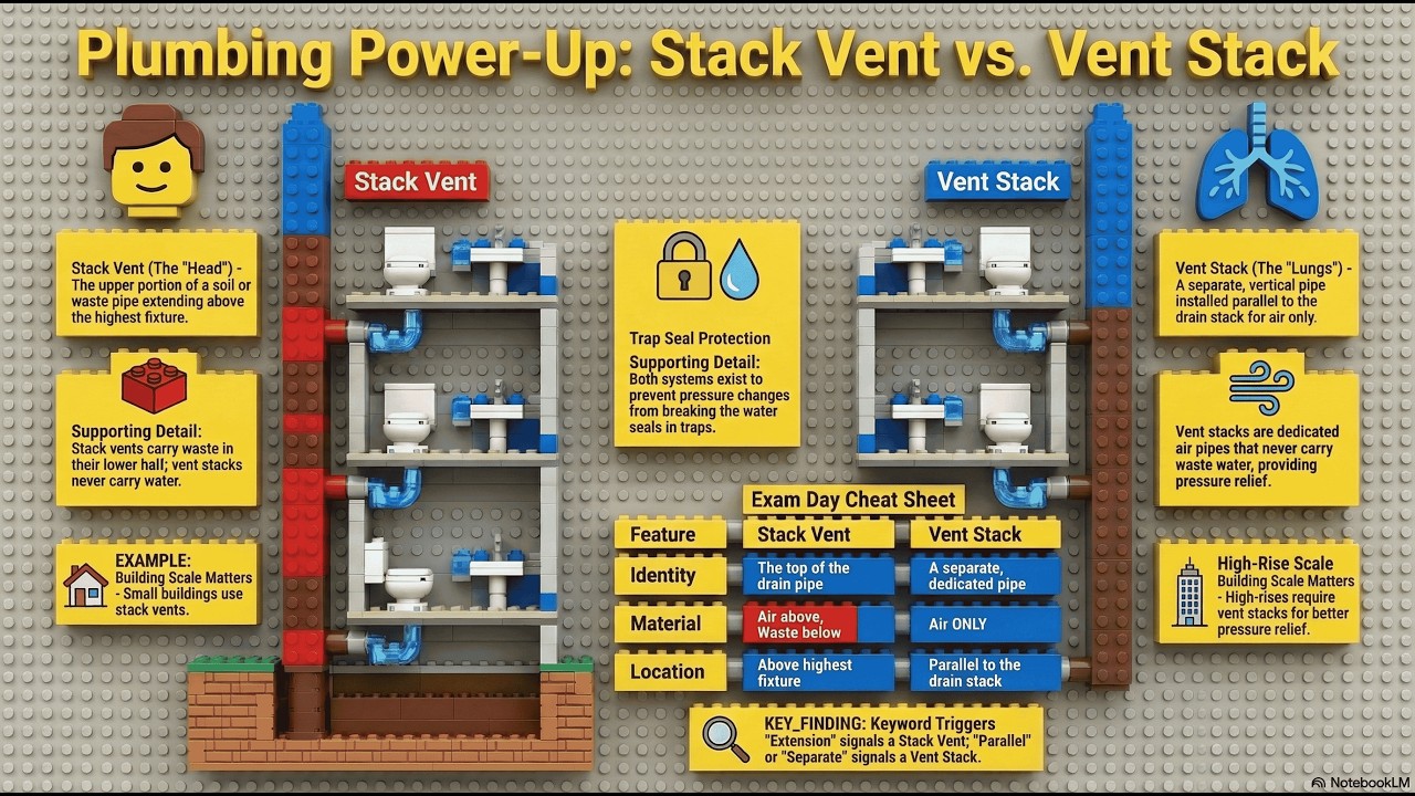 ARE Exam Prep: Vent Stack VS Stack Vent for PPD & PDD | ARE Lab