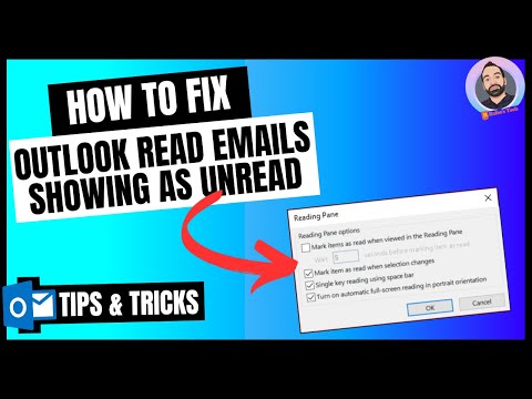 How to fix Outlook read emails showing as unread