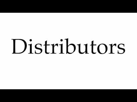How to Pronounce Distributors