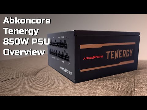 Abkoncore Tenergy 850W overview: Fully modular 80 Plus Gold-rated PSU