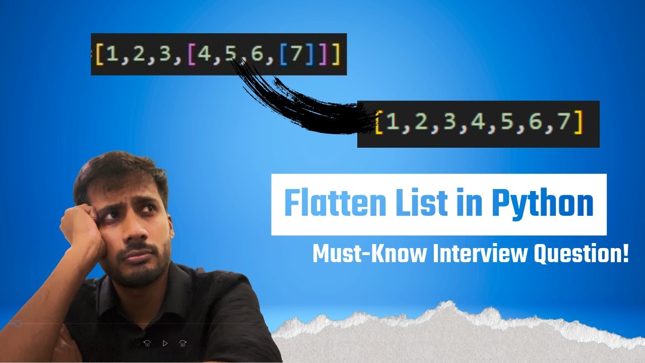 Flatten List in Python – Must-Know Interview Question!