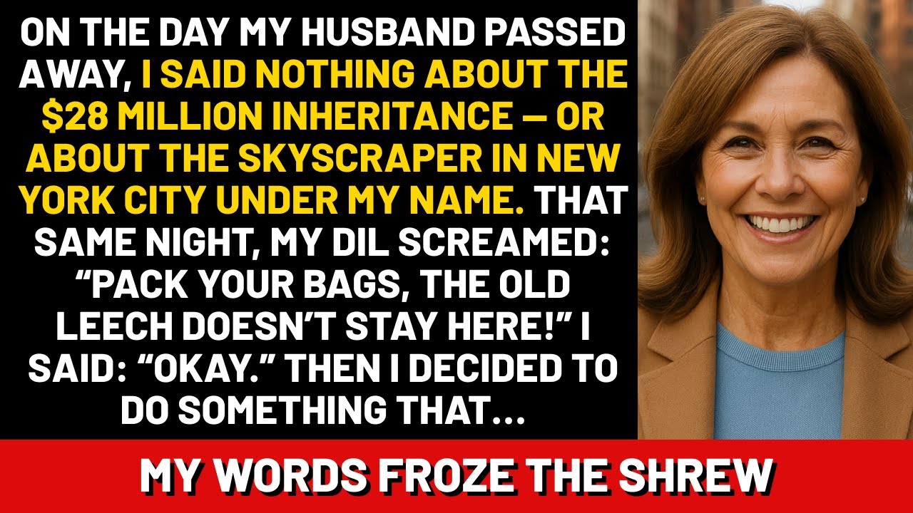 On the day my husband passed away, I said nothing about the $28 million inheritance — or about the..