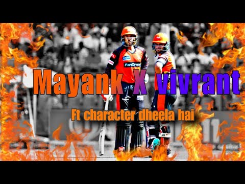 Mayank Agarwal And Vivrant Sharma Whatsapp status | The new saviours of SRH | #goviral#srh#sunrisers