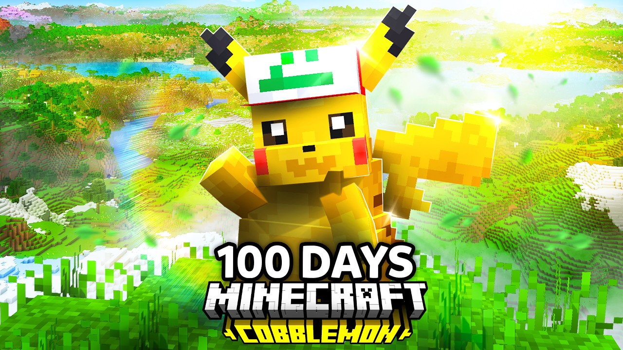 I Spent 100 Days in Pokémon Minecraft World VS. my Rival! (Duos Cobblemon)
