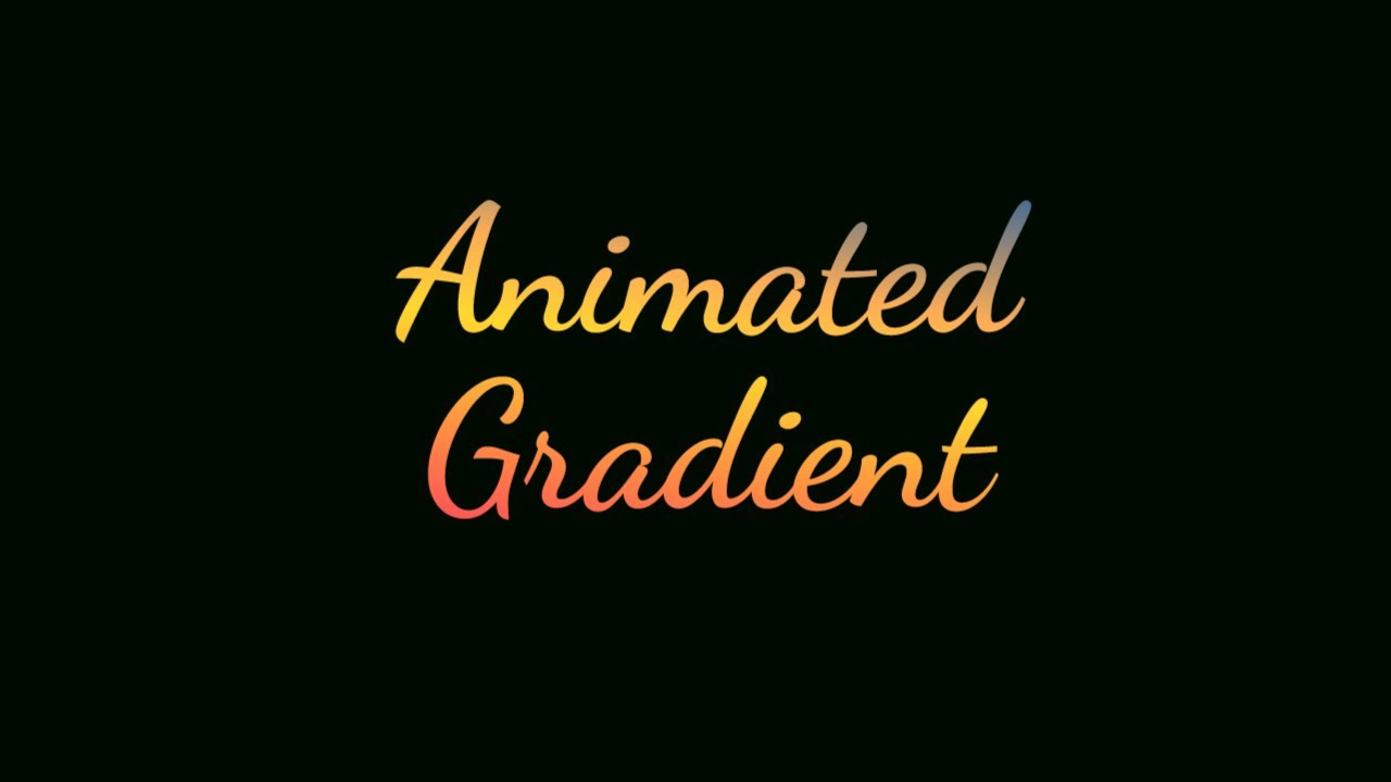 Animated Gradient Text | CSS Animation Examples