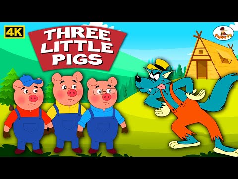 Three Little Pigs 4K - Hindi Story - Pappu Tv
