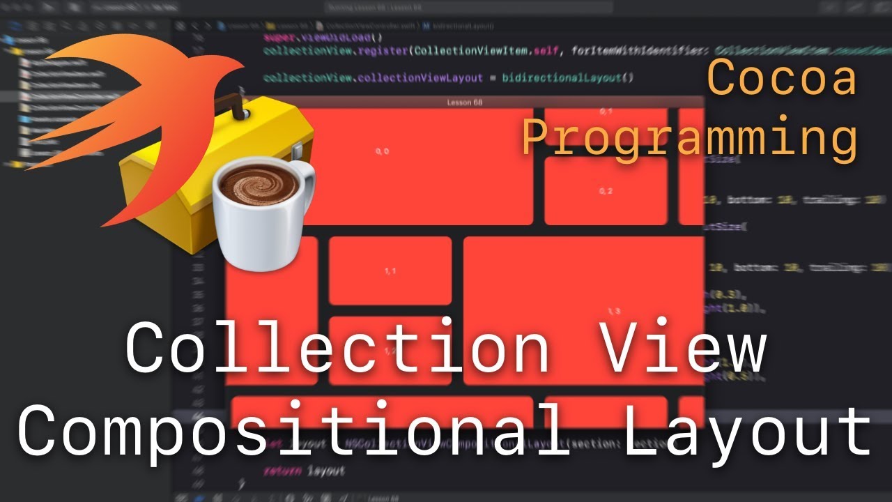 Cocoa Programming L68 - NSCollectionView Compositional Layout