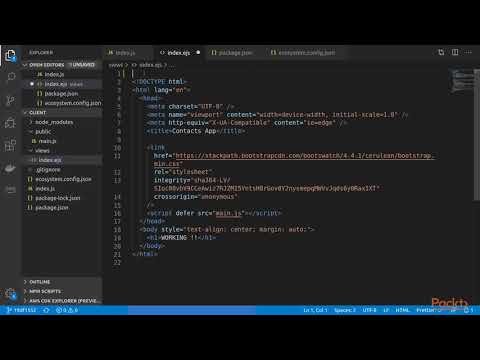 Learn RESTful Web API Design Node js 12 Setting Up the Web Application Server | packtpub com ...