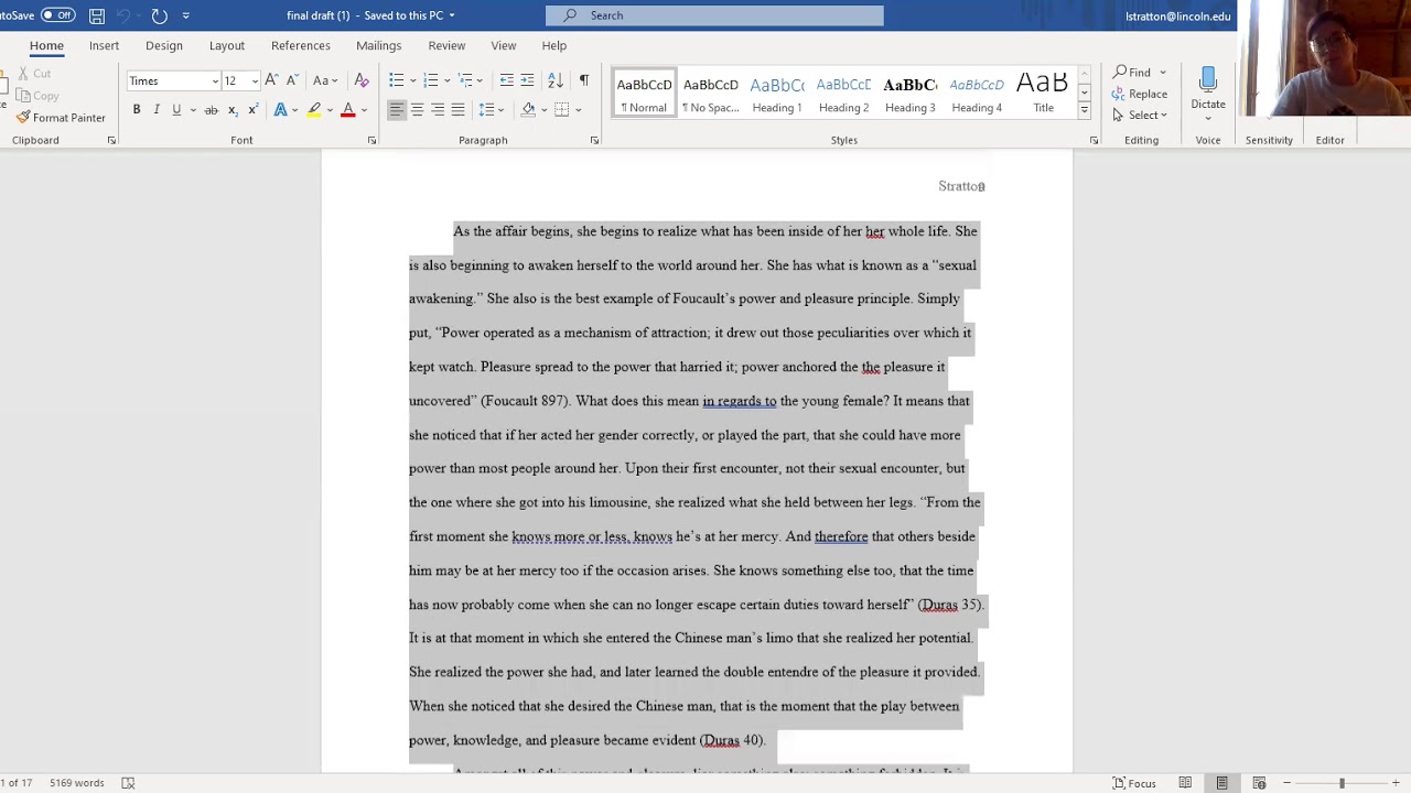 Lincoln: ENG 101 Final Portfolio