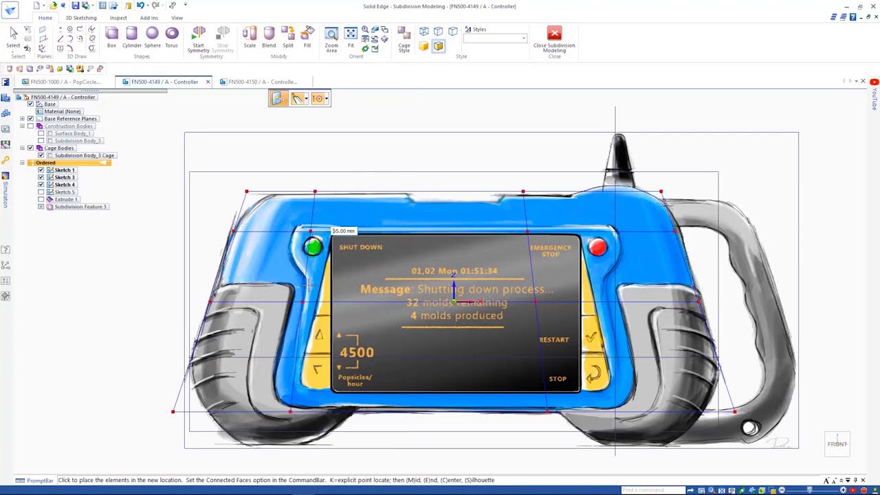 Solid Edge 2021: Subdivision Modeling