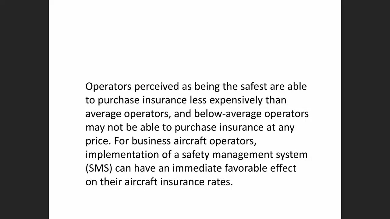Chapter 6 Aviation Insurance