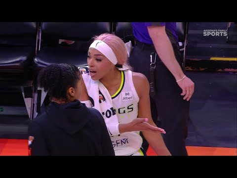 👀 DiJonai Carrington & Satou Sabally get into it post game | Dallas Wings WNBA women's basketball
