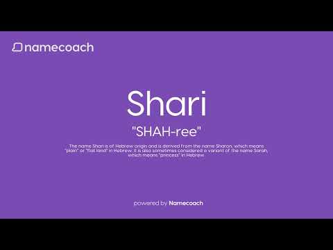 How to Pronounce Shari