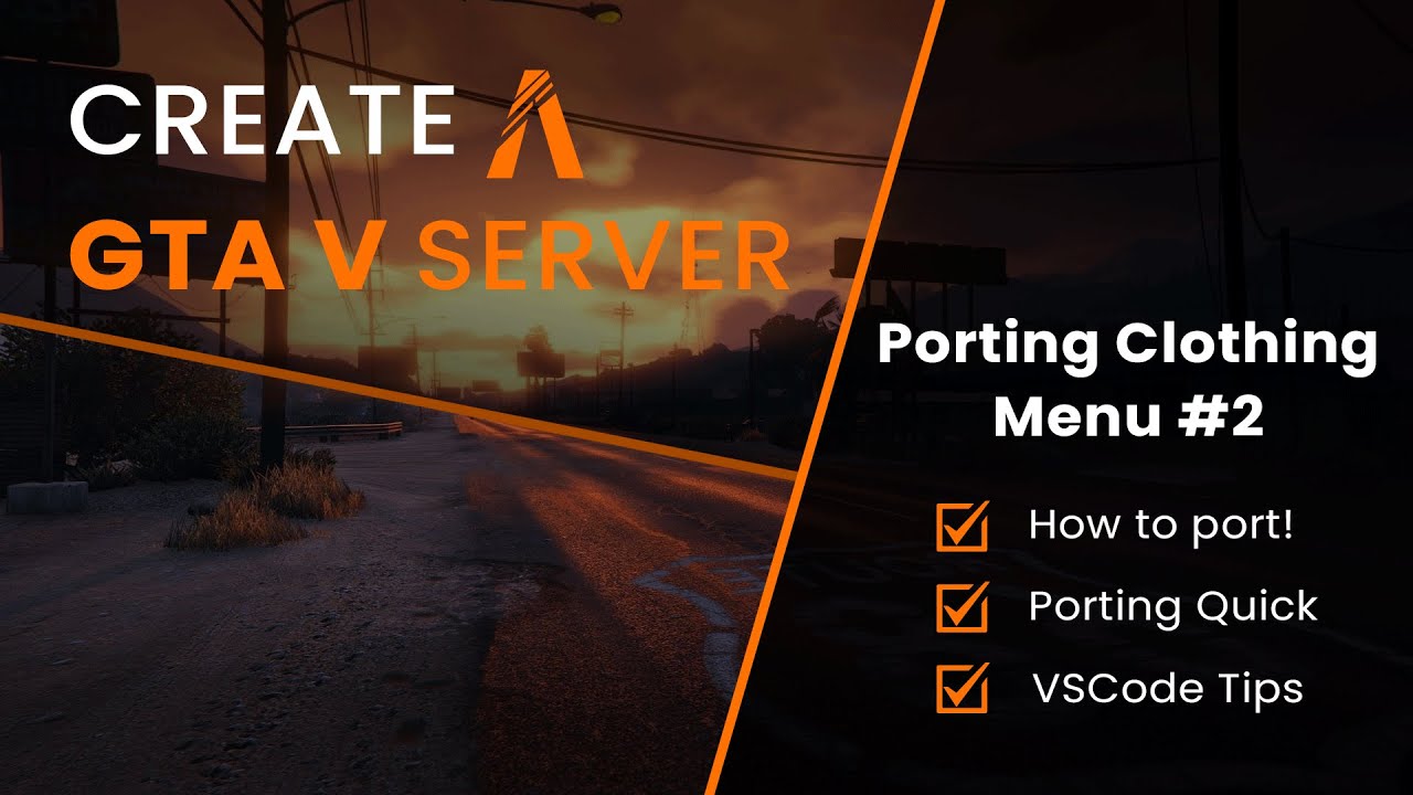 Create a FiveM Framework - Porting Clothing Menu
