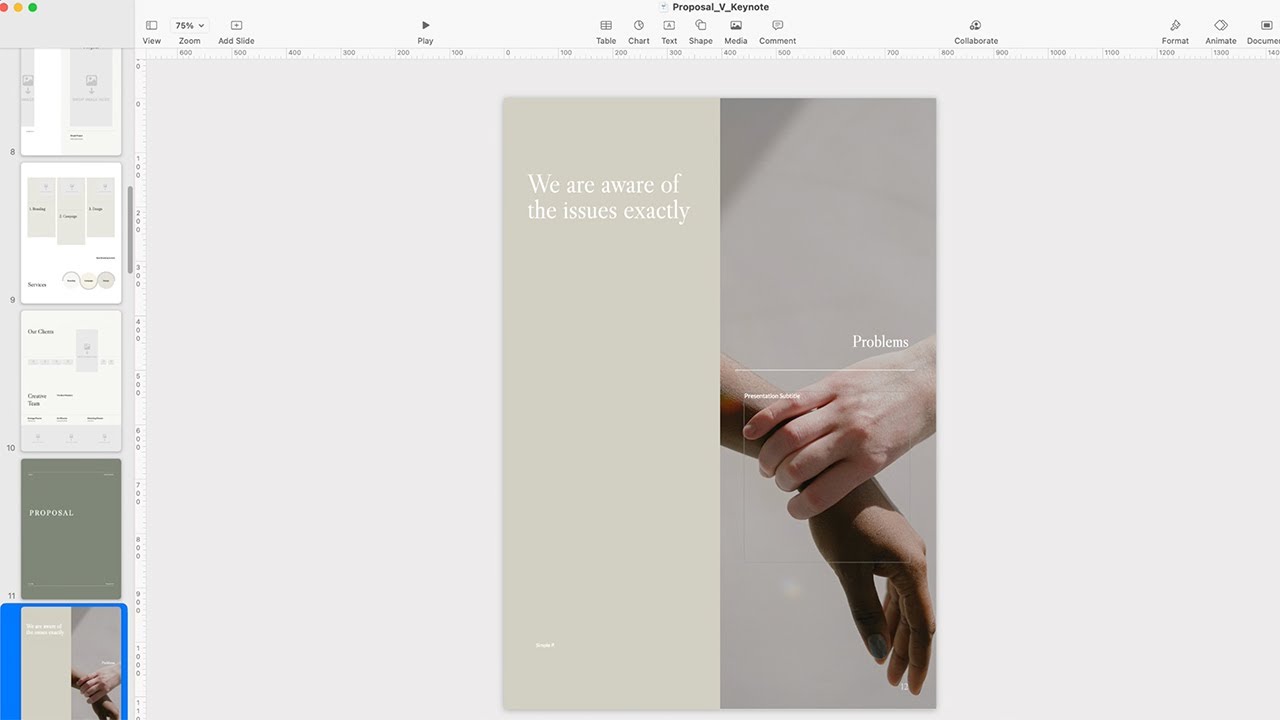 Proposal Vertical Keynote Template [Preview]