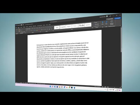 Cómo activar el MODO OSCURO en WORD 🖤 (2022)