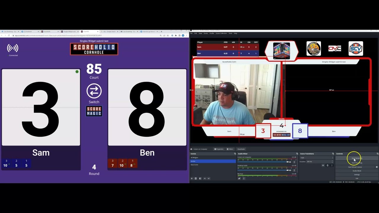 Scoreholio Live Stream Widget