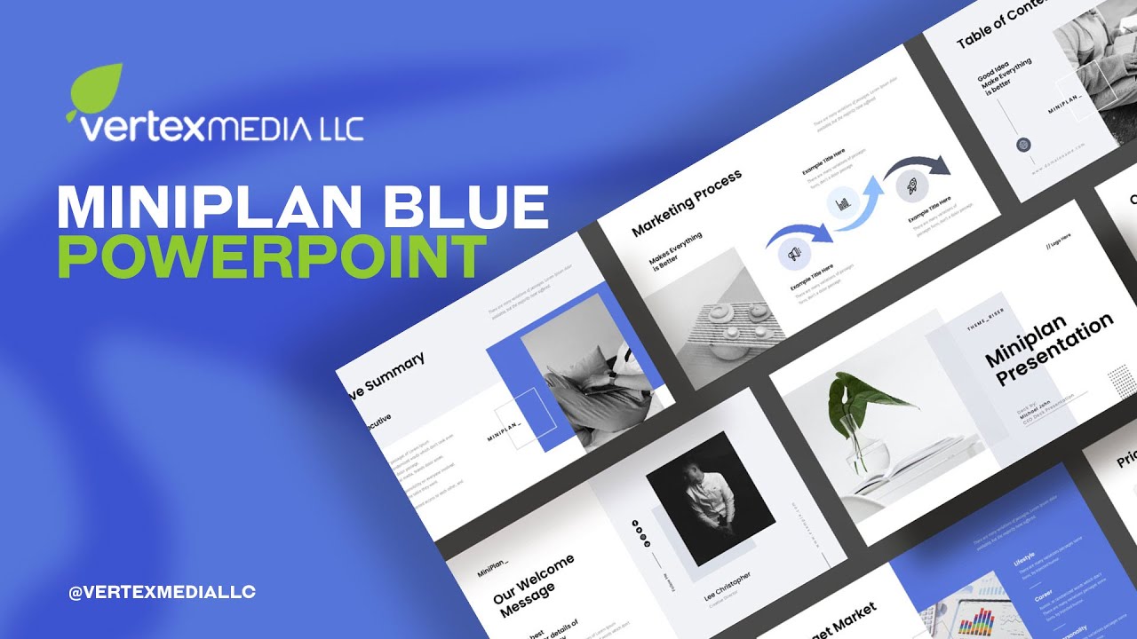 Best Miniplan Blue PowerPoint – The Ultimate Business Presentation Template