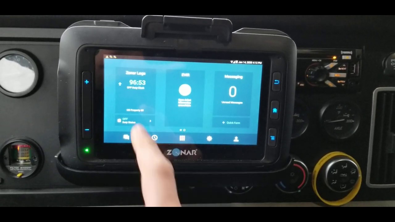 Zonar Export and Sending Log Book / E-Log / Log