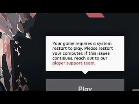 How To FIX Valorant "System Restart Required"!