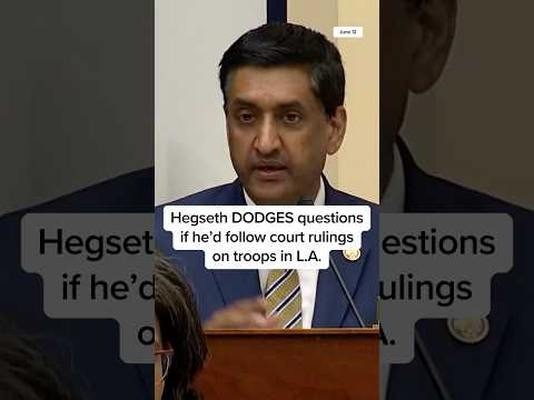 Hegseth DODGES questions if he'd follow court rulings on troops in L.A.