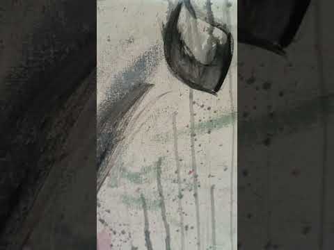 traveling on the canvas.... collapse#calligraphy #design #modernpainting#texture