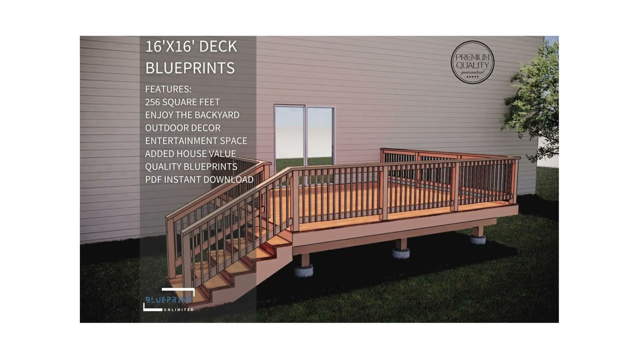 Deck Plans 16x16 for DIY Construction and Permit