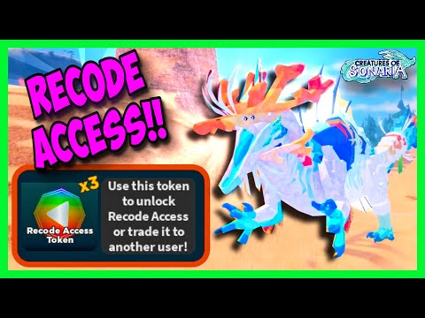 Recode Access is LIVE!! How To Play + Miju Showcase!! Creatures of Sonaria Roblox