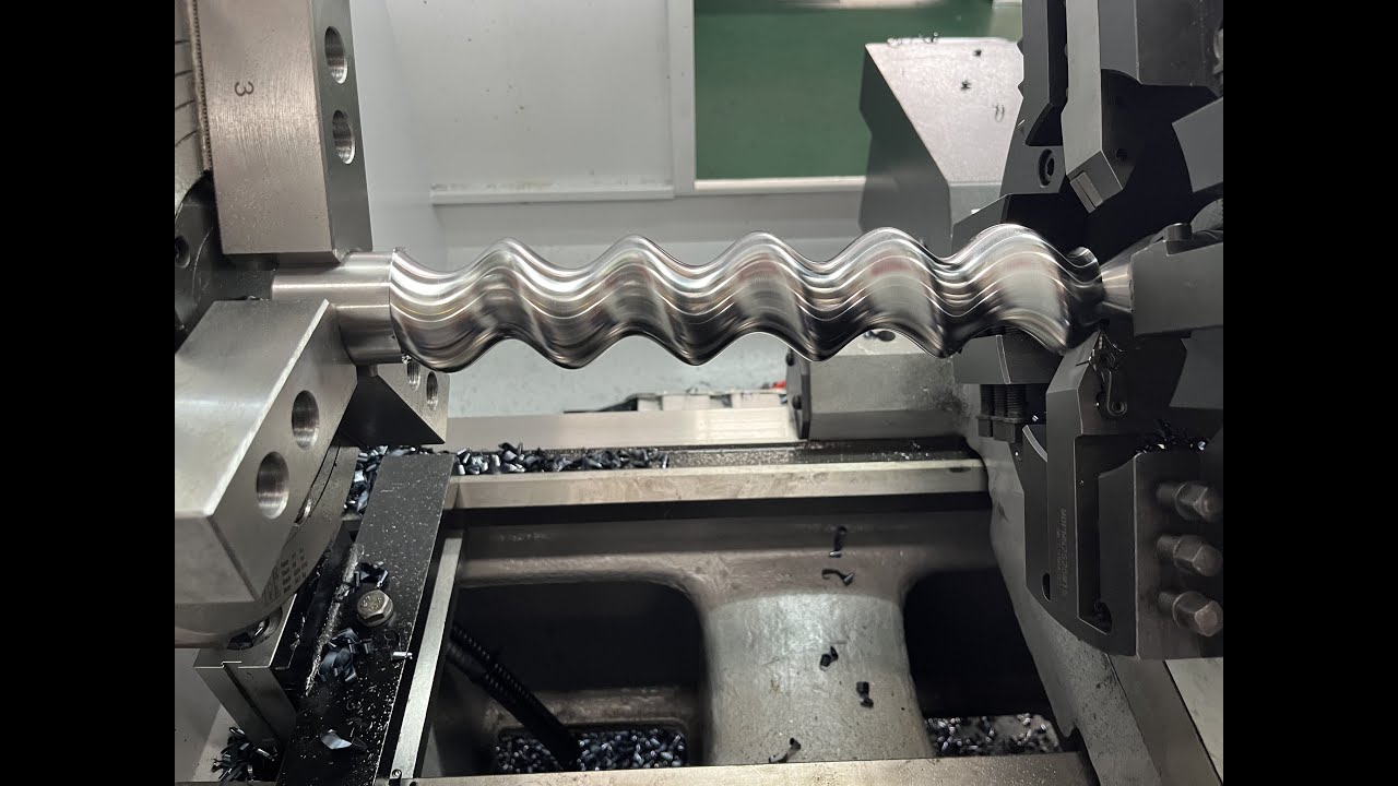 CNC whirling machine for the plaster machine rotor
