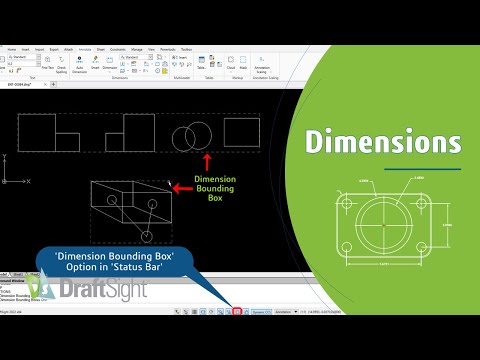 Show Dimension Bounding Boxes Using Status Bar