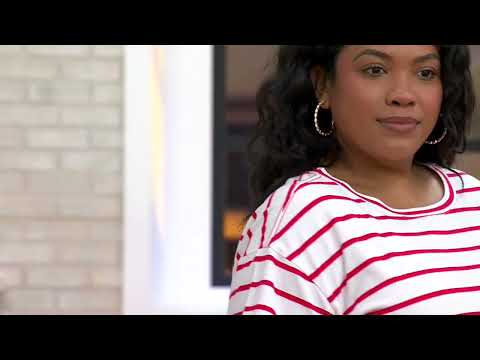 AnyBody Essentials 2-Pack Cotton Striped T-Shirt and Tank on QVC