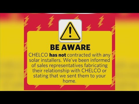 CHELCO warns about solar panel salesman scam