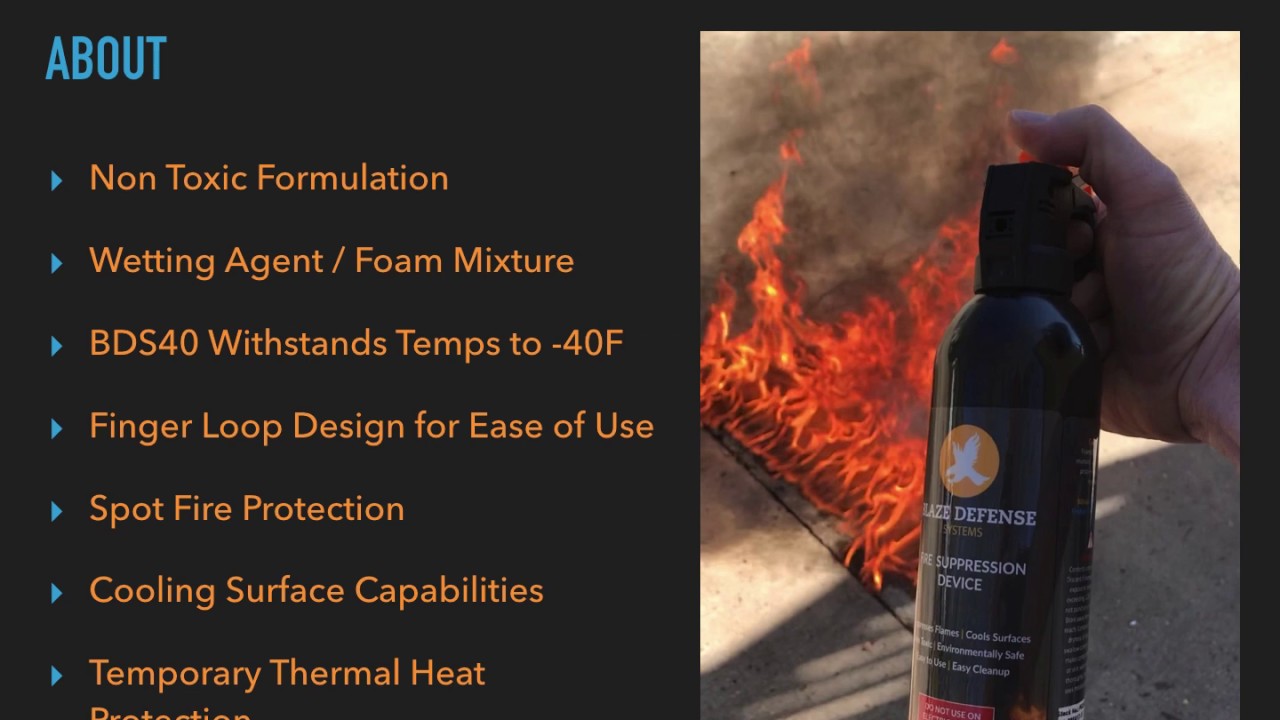 BDS40 Fire Suppression Tutorial