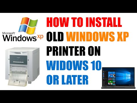 Installing an old Windows XP PRINTER on Windows 10 PC that just refuses to install